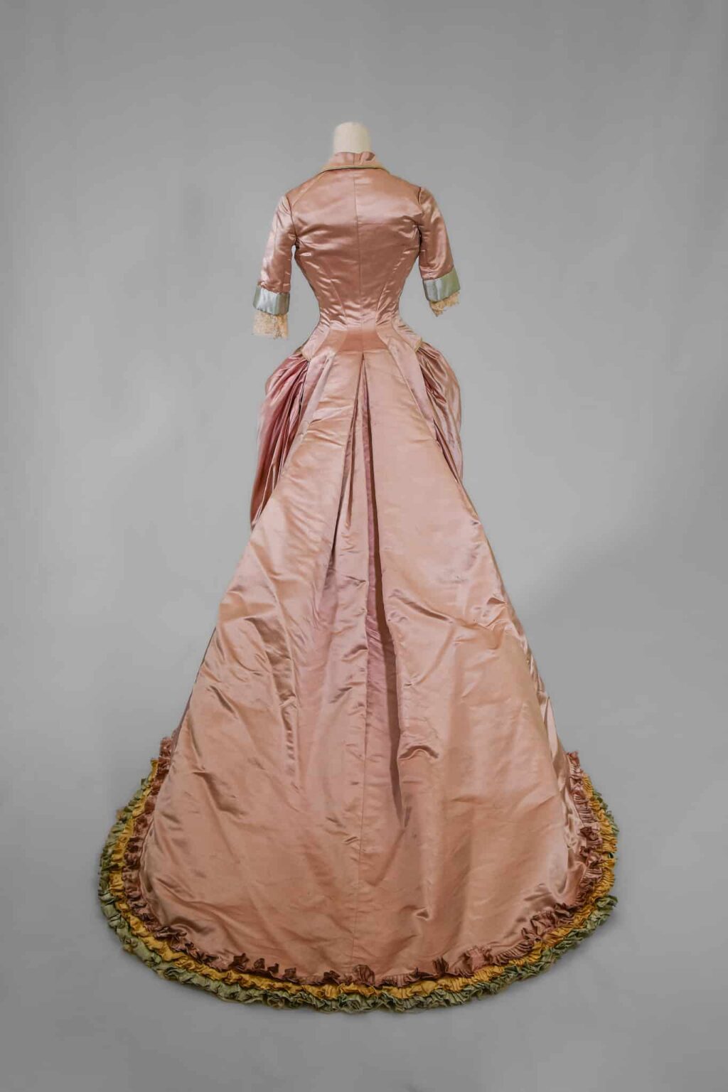 C. 1875 Embroidered Gown - New Canaan Museum and Historical Society